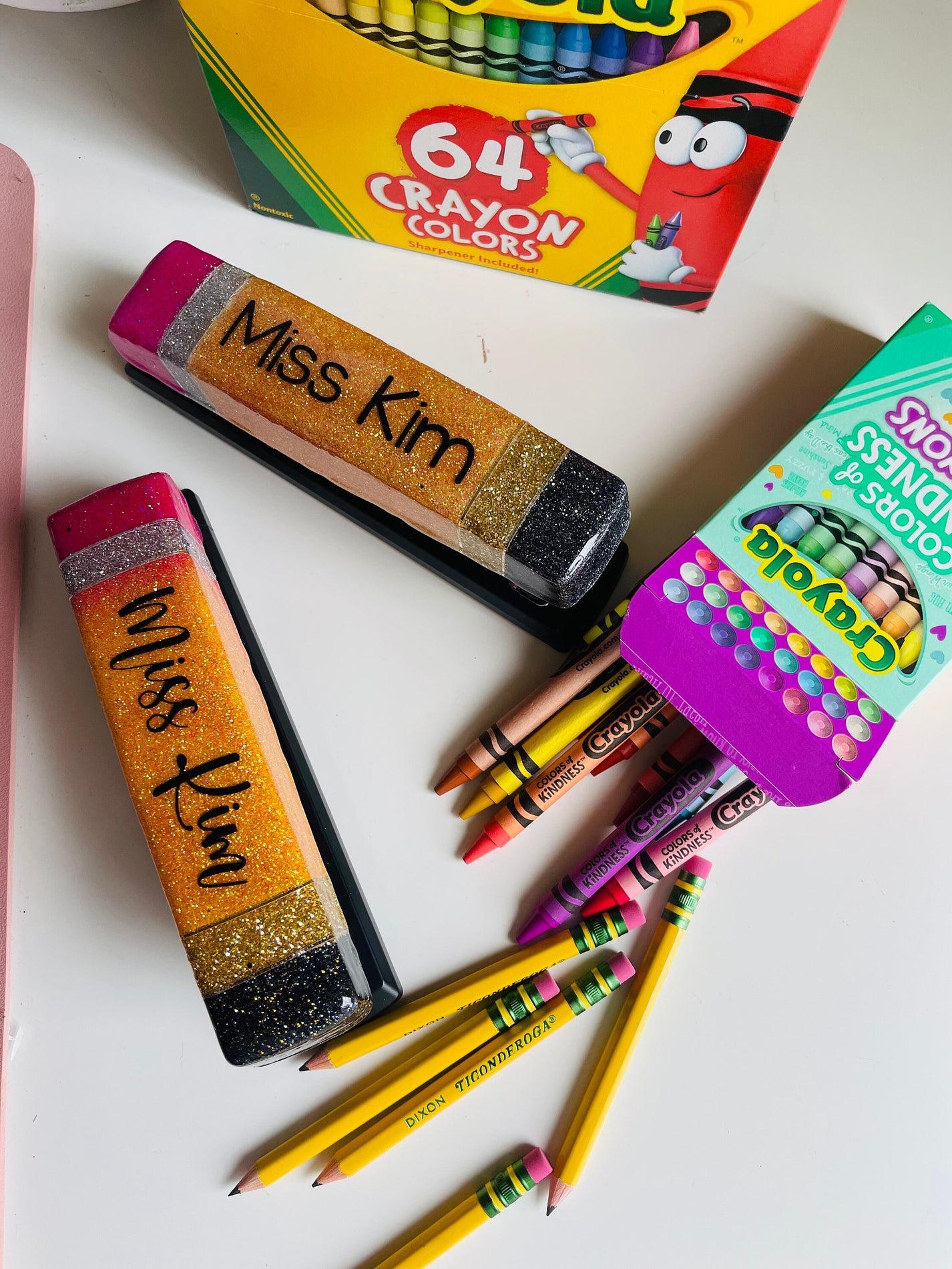 Personalized Stapler, glitter stapler, pencil stapler, teacher appreci ...