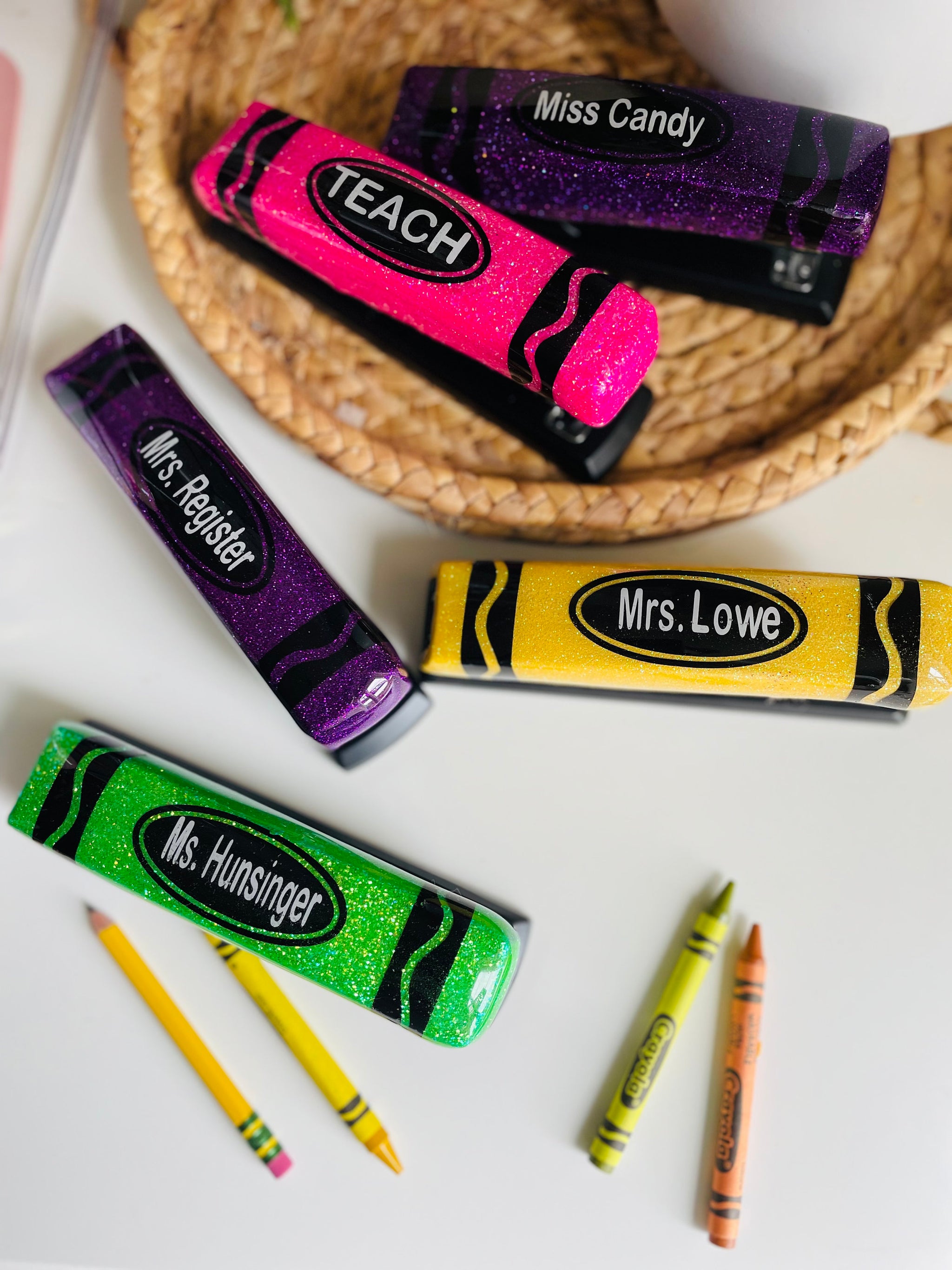 Crayon stapler, Teacher Gift, Teacher appreciation, end of year gift ...